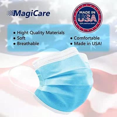 China Ear Loop Disposable Medical Grade 3ply Disposable Face Mask ASTM Level 1 for sale