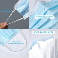 China Ear Loop Disposable Medical Grade 3ply Disposable Face Mask ASTM Level 1 for sale