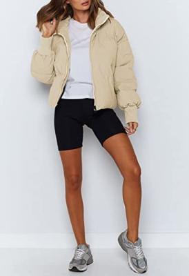 China ZROZYL Tand Collar Zipper Pocket Womens Down Jacket XS S M L for sale