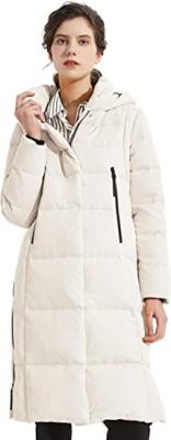 China 90% White Duck Down Hooded Puffer Thickened Down Jacket With 2 Pocket for sale