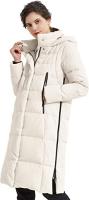 China 90% White Duck Down Hooded Puffer Thickened Down Jacket With 2 Pocket for sale