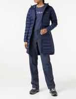 China Navy Blue Columbia Lake 22 Down Long Hooded Jacket Autumn Winter for sale