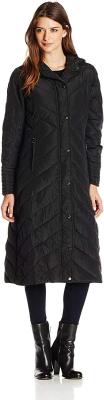 China Winter Cole Haan Signature Coat Long Taffeta Jacket With Wavy Quilted for sale