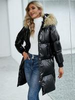 China GZDMFS Womens Long Puffer Coat Zipper Parka Down Jacket for sale