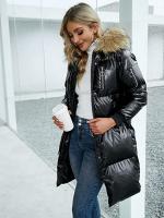 China GZDMFS Womens Long Puffer Coat Zipper Parka Down Jacket for sale