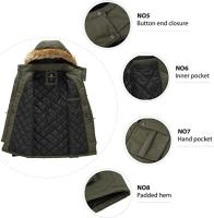China 100% Oxford Synthetic Material Womens Long Puffer Coat Parka With Detachable Hood for sale