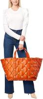 China Valentino Maxi Roman Stud Leather Shoulder Luxury Brand Handbags Leather Lining for sale