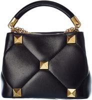 China Twist Lock Valentino Roman Stud Luxury Brand Handbags Leather Lining for sale