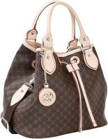 China Leather Accents Twist Lock Luxury Brand Handbags For Neverfull GM MM for sale