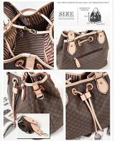 China Leather Accents Twist Lock Luxury Brand Handbags For Neverfull GM MM for sale