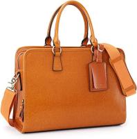 China Kattee Genuine Leather Briefcase Large Capacity Laptop Bag 2.67 Pounds for sale
