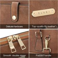 China Laptop Slim Cluci Leather Briefcase Oil Wax Leather Bag 15.6 Inch for sale