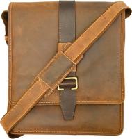 China Visconti 16159 Zoltan Medium Size Messenger Real Leather Handbags 3/4 Flap Over for sale