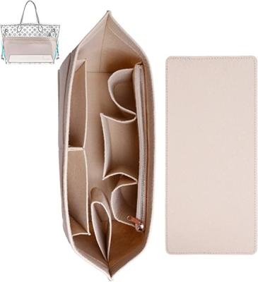 China Portable DOXO Wallet Storage Felt Shopper Bag With YKK Zippers for sale