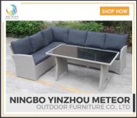 China Sale Best 5 seater KD Outdoor furniture PE Rattan Garden Sofa Set wicker sofa for sale