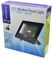 China Slimline Epistar COB 50w Outdoor Led Flood Lights Warm White 2700k - 3000k for sale