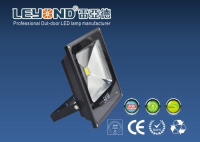 China Slimline Epistar COB 50w Outdoor Led Flood Lights Warm White 2700k - 3000k for sale