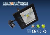 China Aluminum Black High Power PIR Led Flood Light Outdoor With Sensor for sale