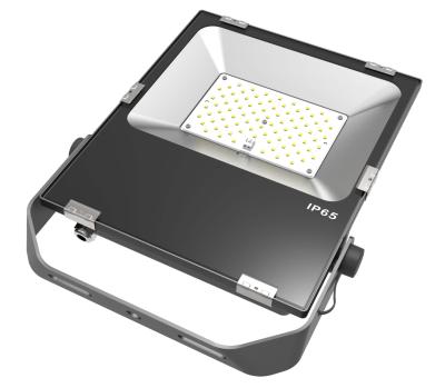 China Pure White Outdoor LED Flood Lights Fixtures With Black Shell for sale