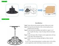 China Commercial  3030 100w UFO Led Highbay Light 60 Degree 90 Degree for sale