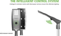 China 18650 Lithium Battery LED Street Lighting 160 - 170 Lm / W  Die - Casting Aluminum Material for sale