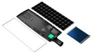 China 7500lm 10-80w Ip66 170lm/W Monocrystal Silicon Panel Light for sale