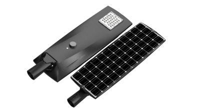 China Ip66 170lm/w Solar LED Street Light 10-80w Lithium Battery Monocrystal Silicon Panel for sale