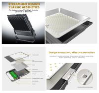 China 120LM/W Super Slim Die-casting Aluminum LED Flood Light with Luxeon 3030 SMD LED IP65 5 Years Warranty for sale