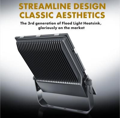 China Lumiled 3030 LED 110lm/w Slim Outside Led Flood Lights 200W 3 Years Warranty for sale