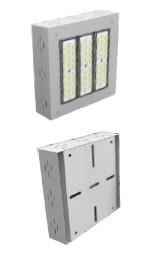 China 25° 60° 90° Beam Angle led canopy light Super Bright 150w High Bay canopy light for car parking for sale