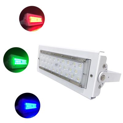 China IP66 outdoor 50w RGB LED Flood Light aluminium modular housing high transmittance for sale