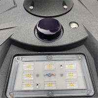 China Outdoor Waterproof IP66 integrated Solar Power Led Garden Post Lights with Motion Sensor for sale