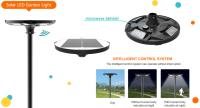 China Aluminium solar post light with motion sensor, 10w 20w 30w solar garden light with waterproof IP66 for sale