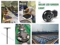 China Aluminium solar post light with motion sensor, 10w 20w 30w solar garden light with waterproof IP66 for sale