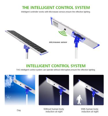 China Integrated Solar 80W 100W LED Street Lighting For 3 Years Warranty for sale