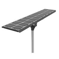 China Integrated 100W 180lm/W Solar LED Street Light 12V 70Ah Battery for sale