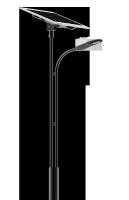 China Die Casting Aluminum IP66 60W Solar LED Street Light Time Control for sale