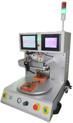 China Programmable Pulse Thermode Hot Bar Soldering Machine With Rotary Table for sale
