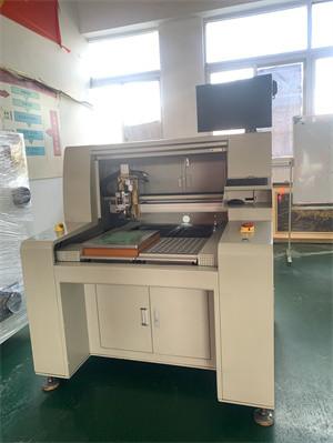 China 2 Working Table PCB Depaneling Router With 0.8/1.2/1.5/1.8/2.0mm Routing Bits for sale