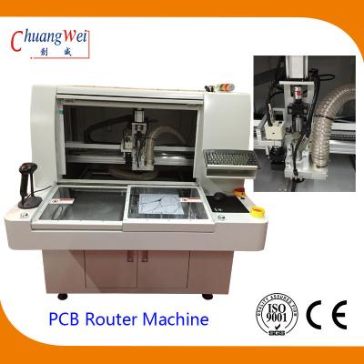 China Double Station Automatic Depaneling PCB Router Machine 220V 4.2KW for sale