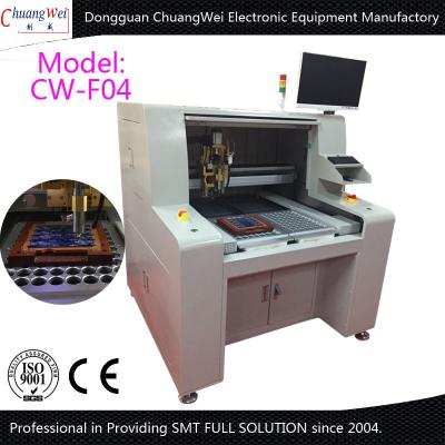 China 3mm Dual Table PCB Router Machine With Upper Lower Vacuum Cleaner for sale