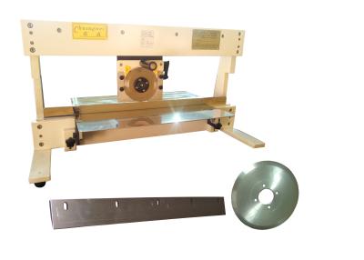 China Manual Pcb Depanelizer with one linear and circular blades for sale