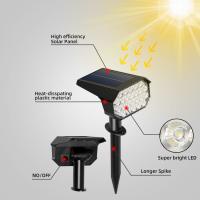 China Solar Power Landscape Spotlights for Walkway 24 Leds Ip65 Waterproof Garden Lighting for sale