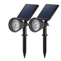 China Waterproof Led Lawn Spike Solar Spot Light For Garden Wireless Outdoor Yard Landscape for sale