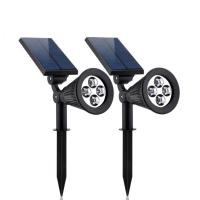China IP44 Rated Solar Wall-Mounted RGB Color Changing Landscape Lights 200 Lumen Upgrade for sale
