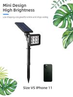 China Solar Spotlight IP65 Waterproof Solar Powered Outdoor LED Spot Lawn Spike Light 300lm for sale