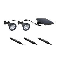 China Outdoor Landscapes ABS Double Head Solar Power Garden Light with 2- and Wire Security for sale