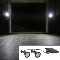 China Outdoor Landscapes ABS Double Head Solar Power Garden Light with 2- and Wire Security for sale