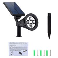 China Modern Outdoor Luminaires Portable Led Solar Garden Color Changing Spotlight Supply IP65 for sale