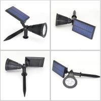 China Modern Outdoor Luminaires Portable Led Solar Garden Color Changing Spotlight Supply IP65 for sale